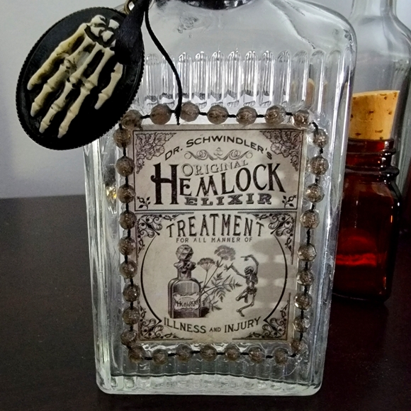 A Magpies Stash | Accents | Antique Altered Bottle Halloween Potion ...